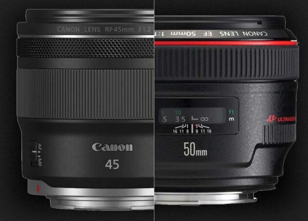 キヤノン「RF45mm F1.2 STM」は、描写の柔らかさが特徴の「RF50mm F1.2 L USM」と同じコンセプトで、解像力は「EF50mm F1.2L USM」と同等の模様 ...
